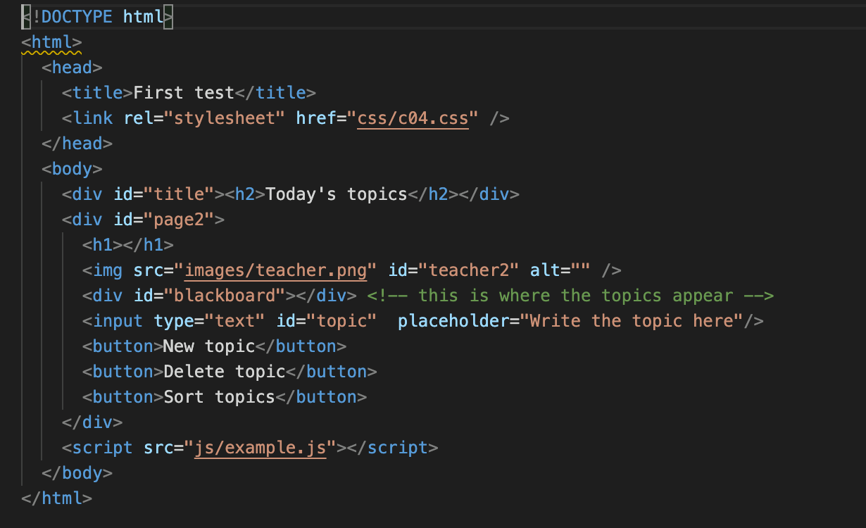Solved Write a JavaScript script in which the first button | Chegg.com