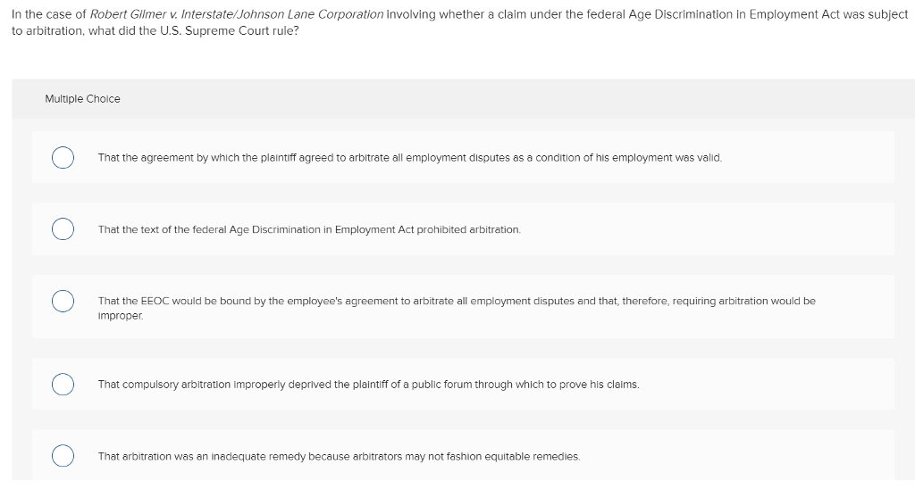 Solved In the case of Robert Gilmer winterstate//ohnson Lane | Chegg.com