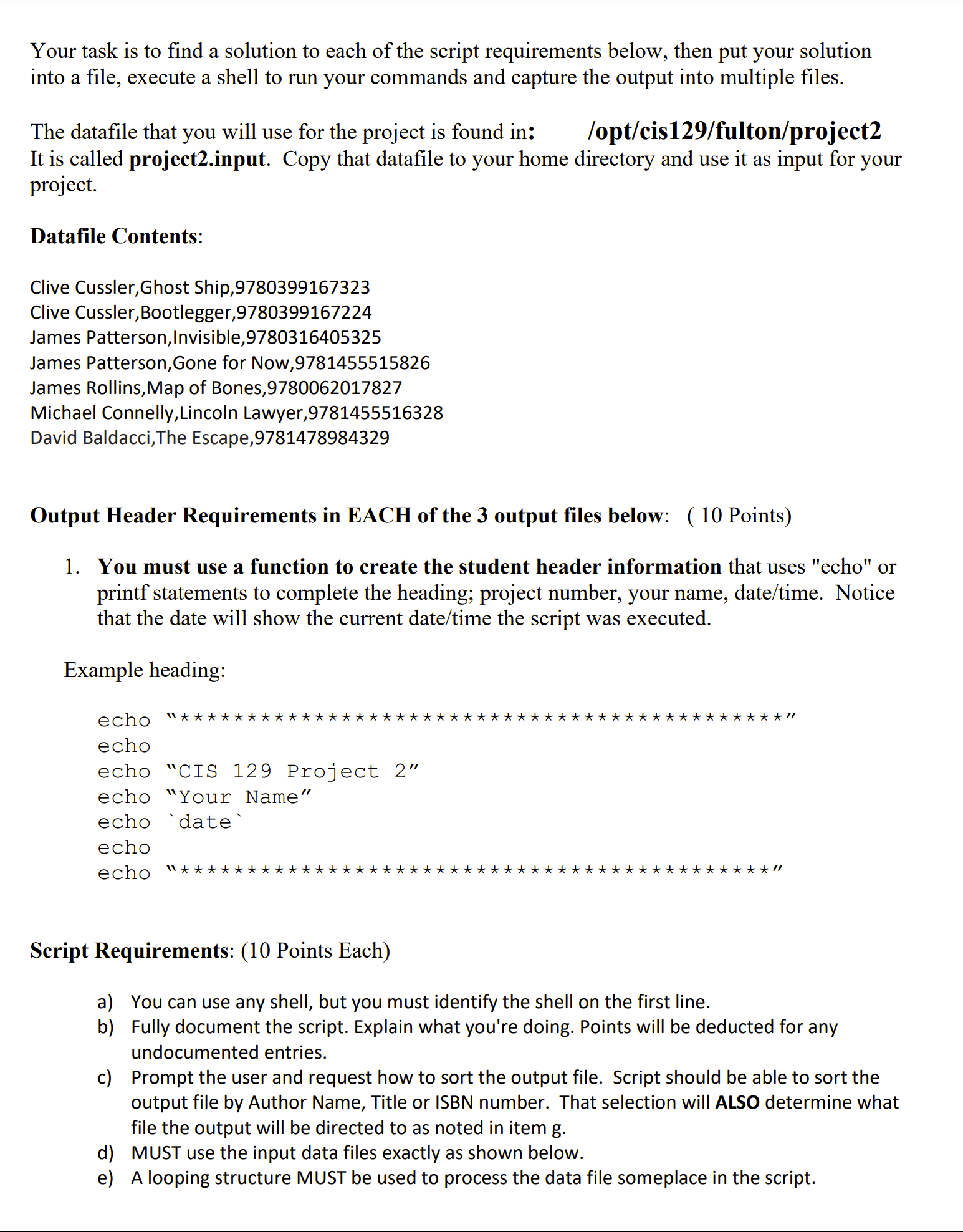 Your task is to find a solution to each of the script | Chegg.com