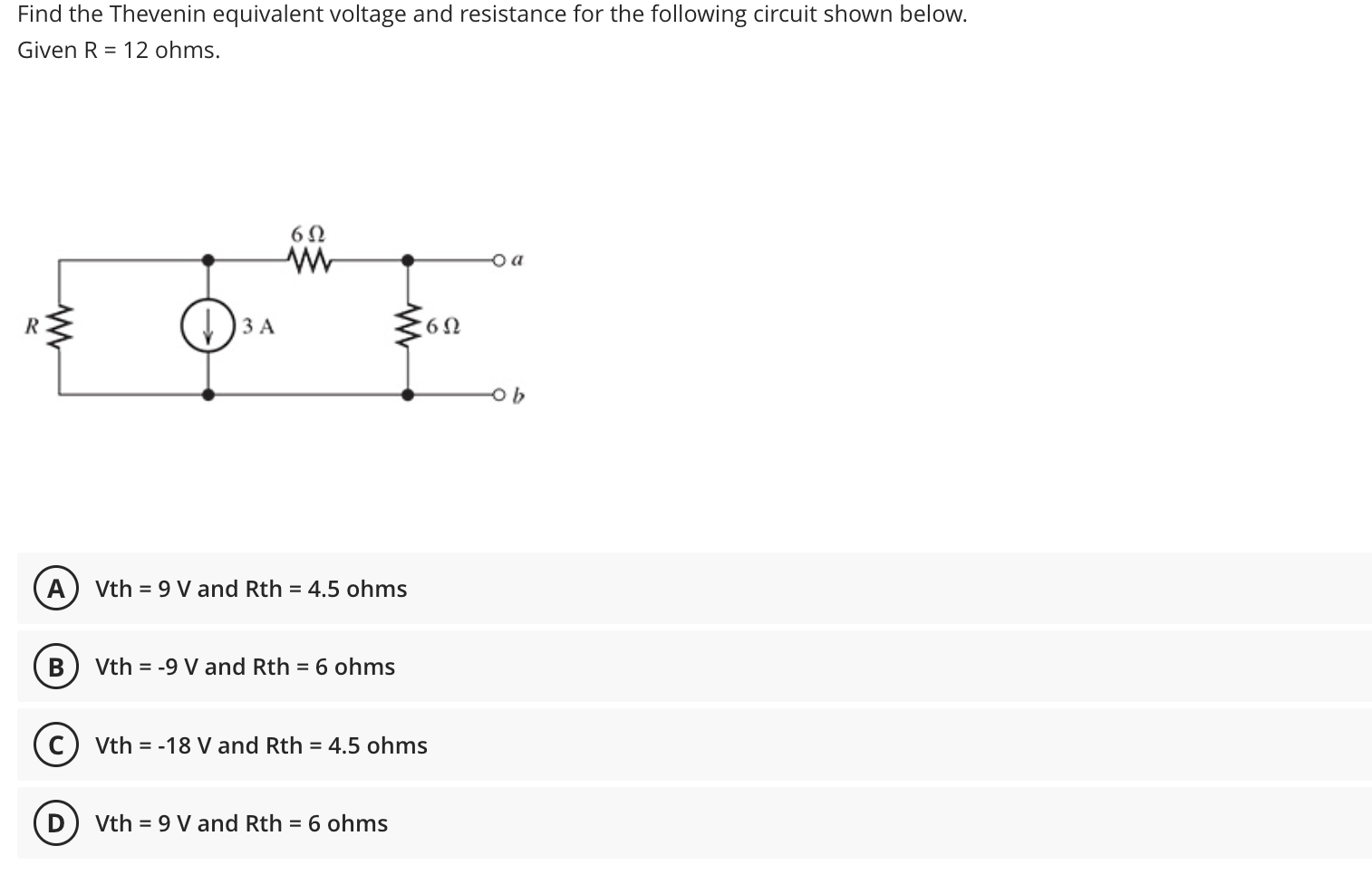Solved Find the Thevenin equivalent voltage and resistance | Chegg.com