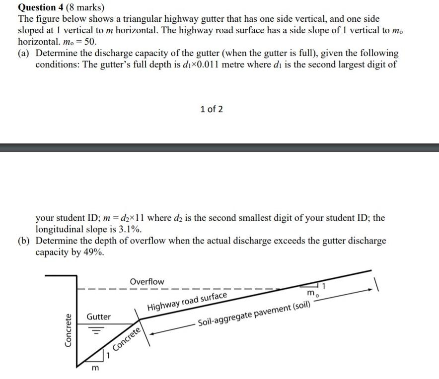 Solved Question 4 (8 marks) The figure below shows a | Chegg.com