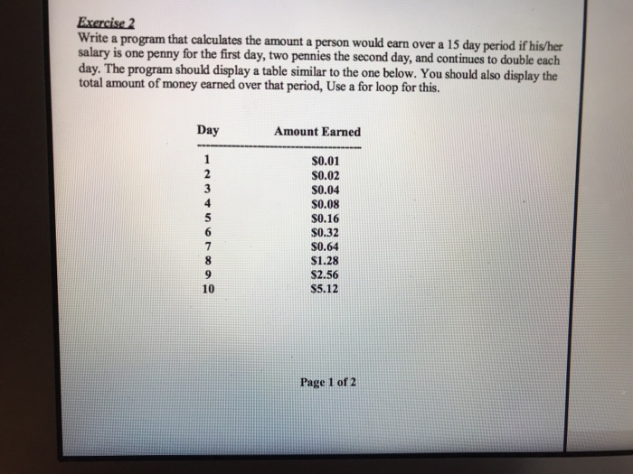 Solved Write a program that calculates the amount a person | Chegg.com