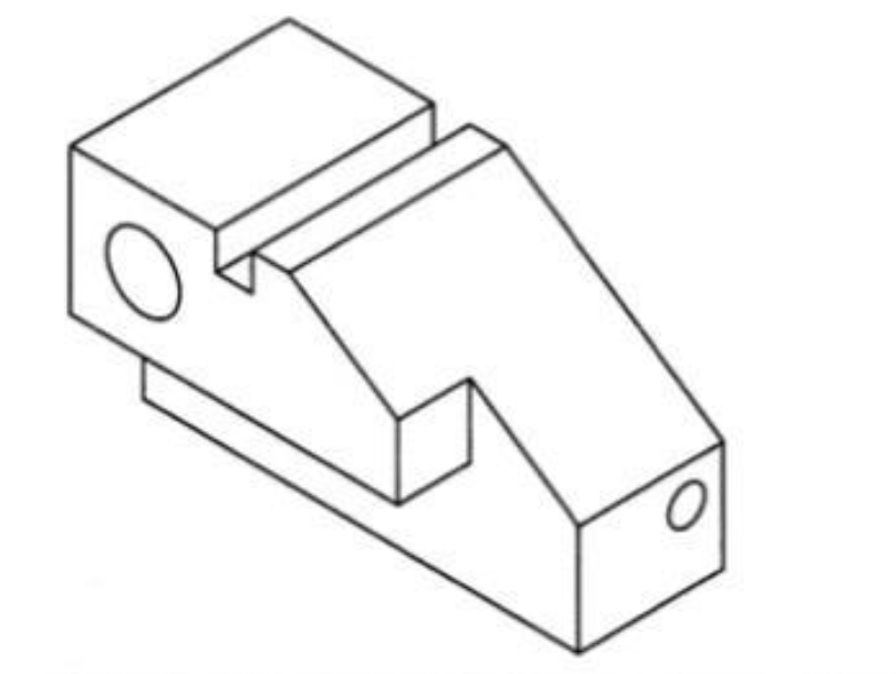 Solved Draw the isometric view for the top, front, and | Chegg.com