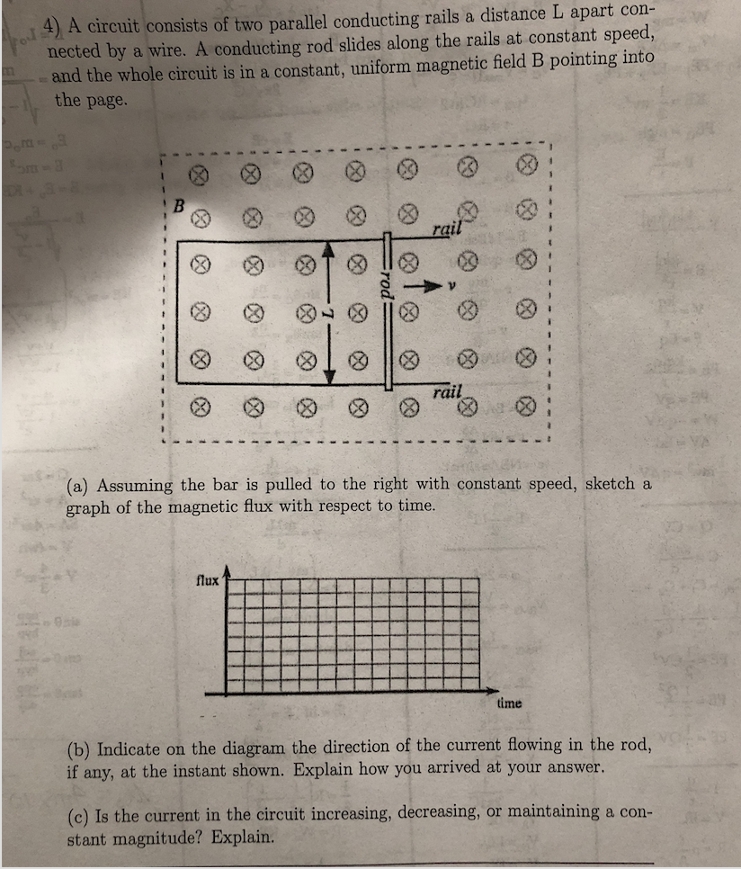 Solved 4) A circuit consists of two parallel conducting | Chegg.com