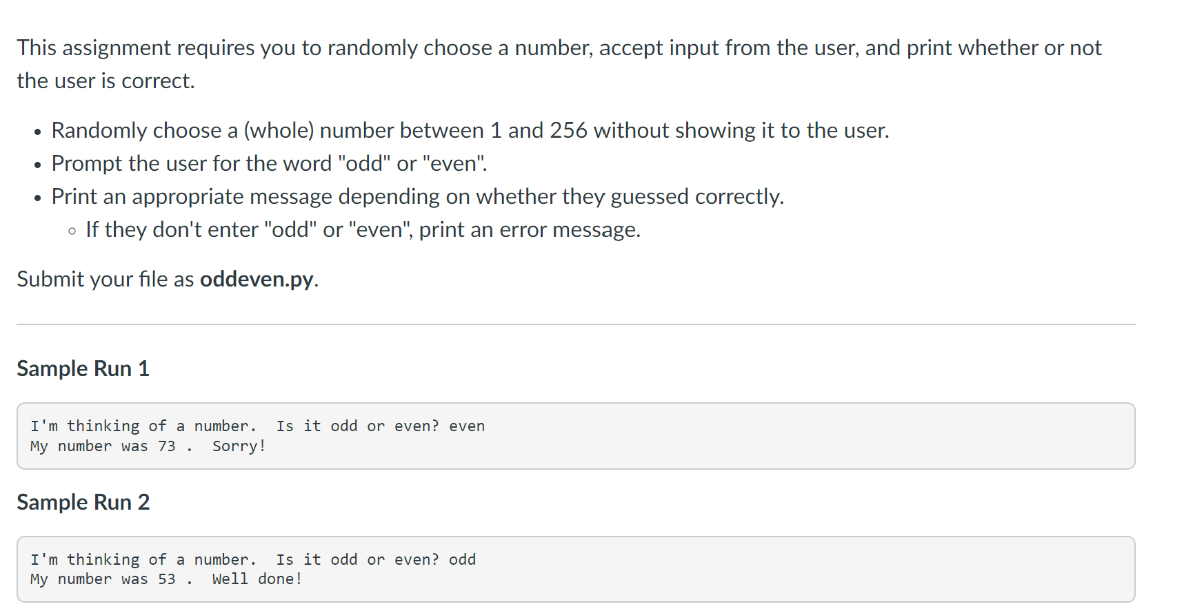 Solved PYTHON This assignment requires you to randomly | Chegg.com
