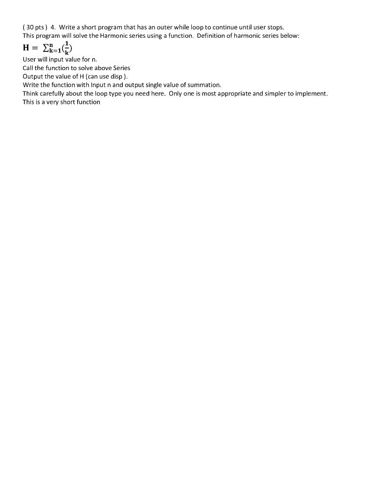 Solved (20 pts) 1. Write for loops to fill Array A with r | Chegg.com