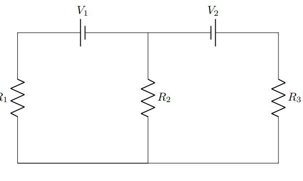 Solved V2 R2 R3 } w | Chegg.com