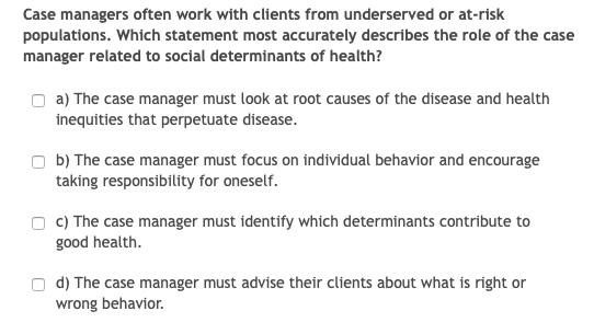 Solved Module 7 Virtual Experience: Case Management - | Chegg.com