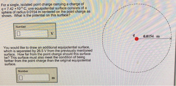 Solved For a single, isolated point charge carrying a charge | Chegg.com