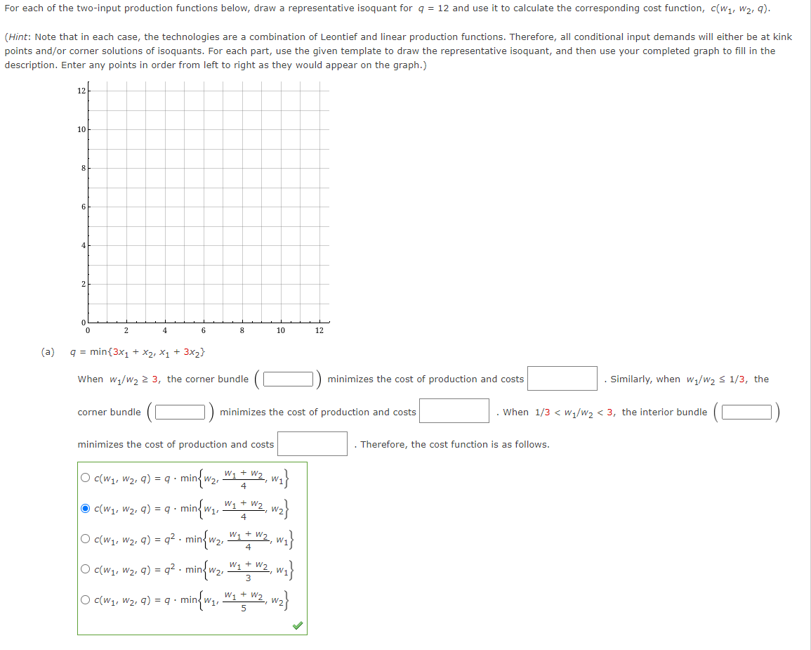 For each of the two-input production functions below, | Chegg.com