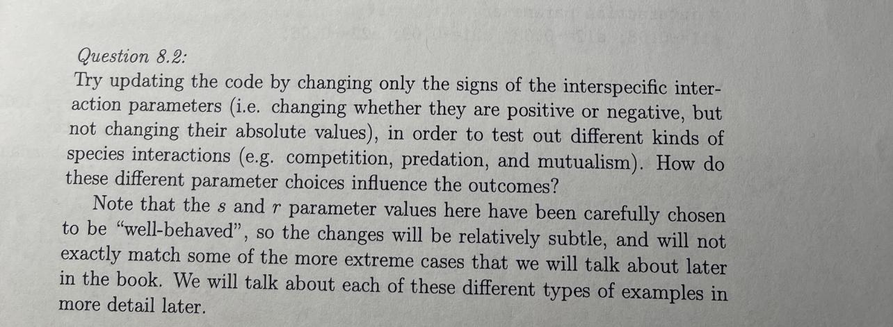 Solved Question 8.1: Below is the code example from the book | Chegg.com