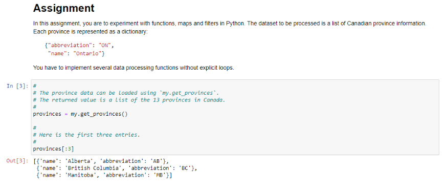 Solved Assignment using lambda functions and | Chegg.com