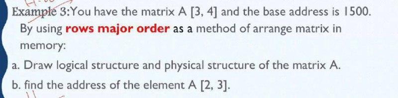 Solved Example 3:You have the matrix A [3, 4] and the base | Chegg.com