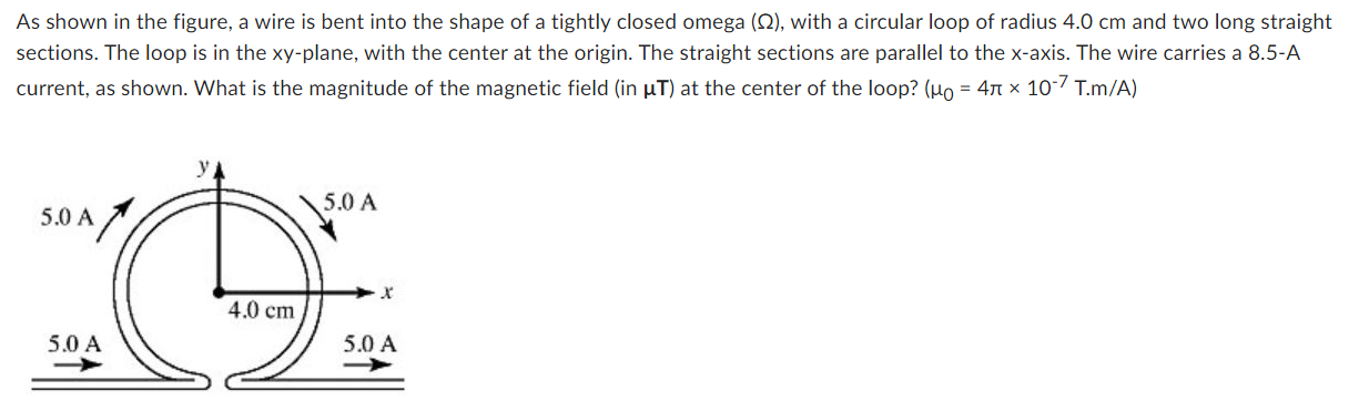 Solved As shown in the figure, a wire is bent into the shape | Chegg.com