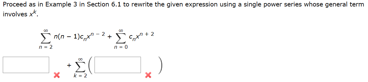 Solved Proceed as in Example 3 in Section 6.1 to rewrite the | Chegg.com