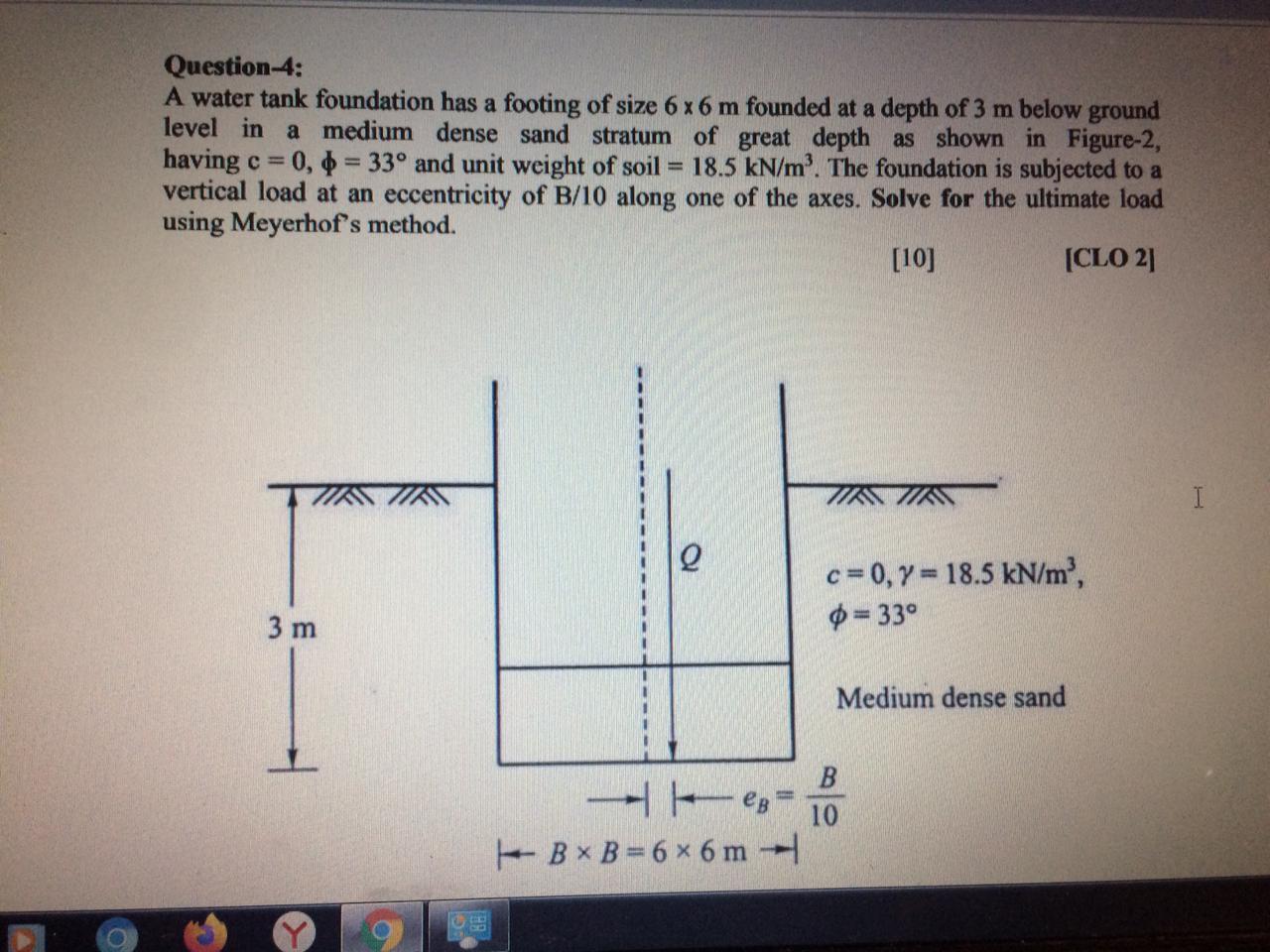 Solved Question-4: A water tank foundation has a footing of | Chegg.com
