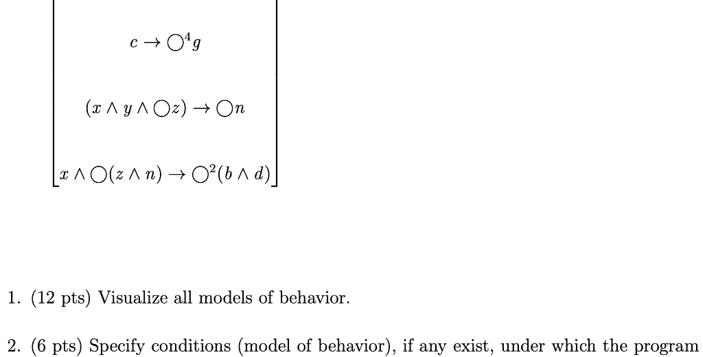 Solved Problem 1 (18 pts): Analyzing program behavior The | Chegg.com