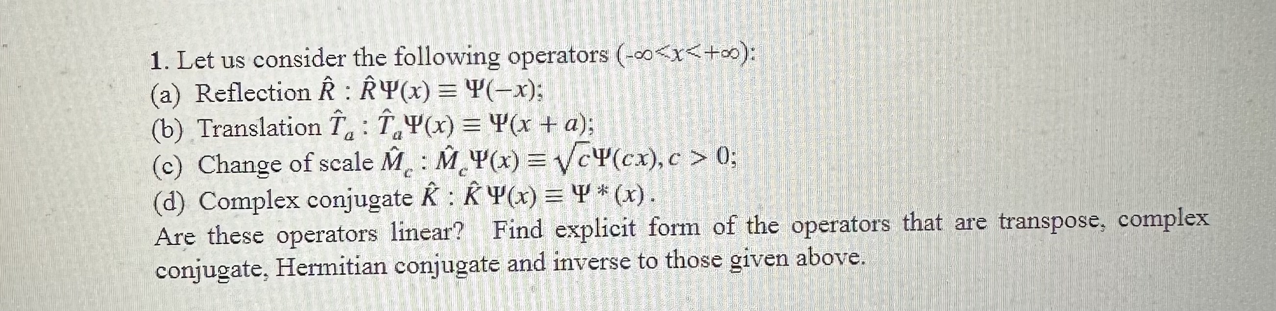 Solved In Problems 1-4 you need to use definitions of the | Chegg.com