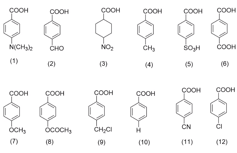 Solved COOH COOH COOH COOH COOH COOH N(CH3)2 CHO NO2 CH3 | Chegg.com