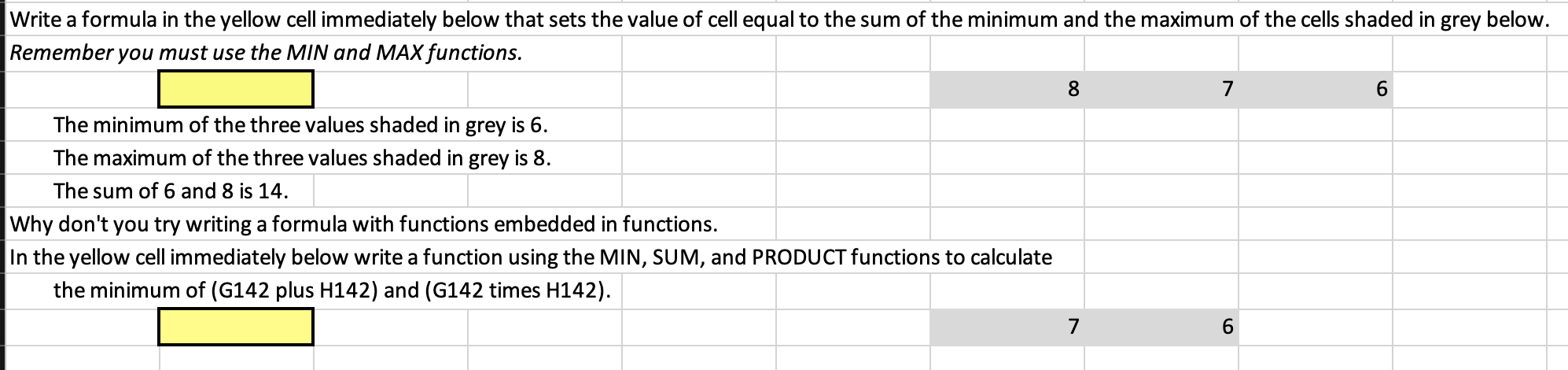Solved Basic Functions The AVERAGE function averages the | Chegg.com