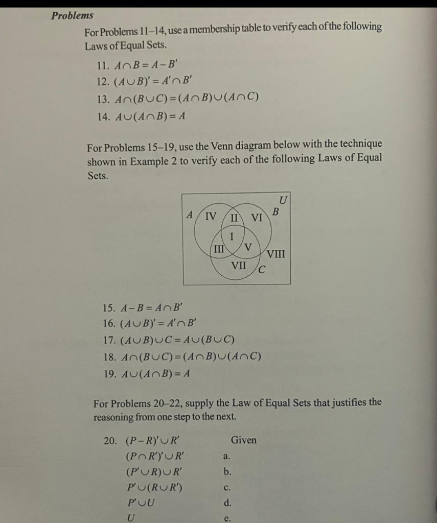 Solved For Problems 11-14, use a membership table to verify | Chegg.com