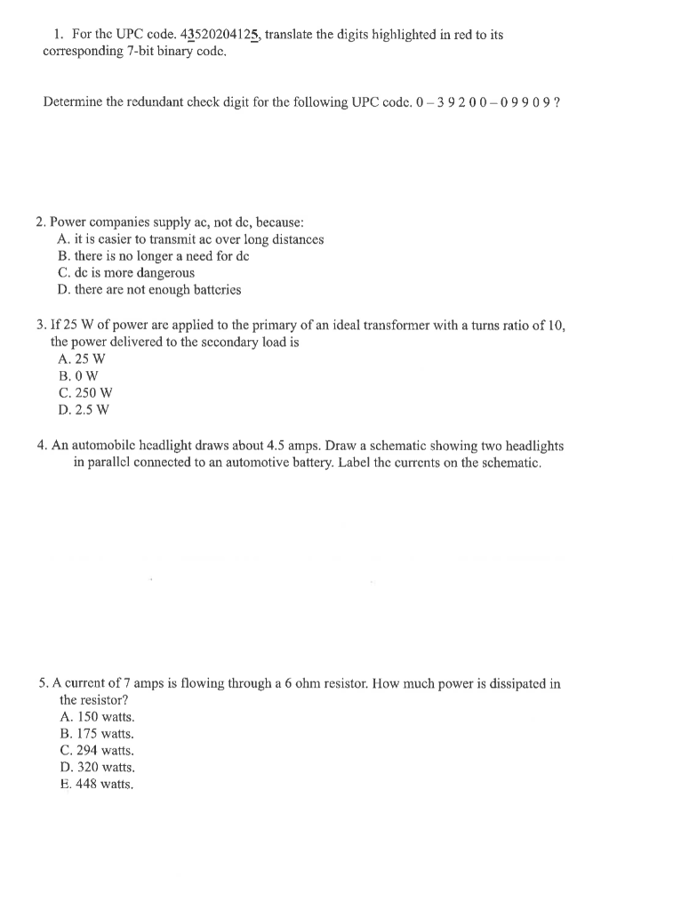 Solved ECE-1301: Modern Electronic Technology Exam \#1 Study | Chegg.com
