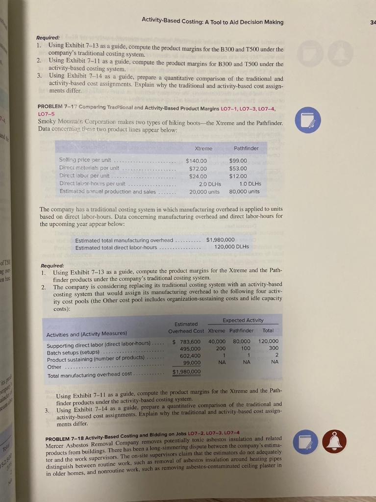 Solved costs to the activity cost pools. 2. Using Exhibit | Chegg.com