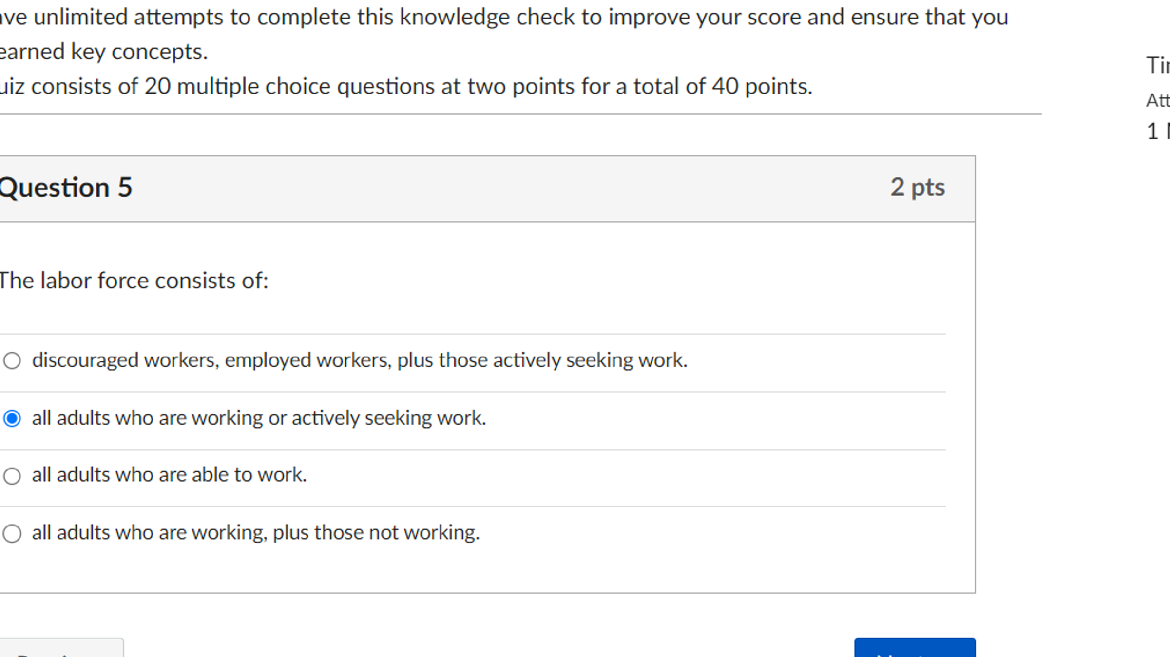Solved ive unlimited attempts to complete this knowledge | Chegg.com