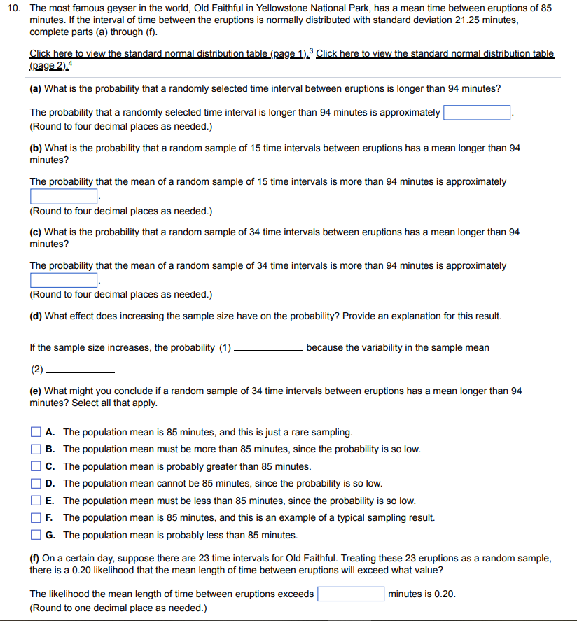 Solved The most famous geyser in the world, Old Faithful in | Chegg.com