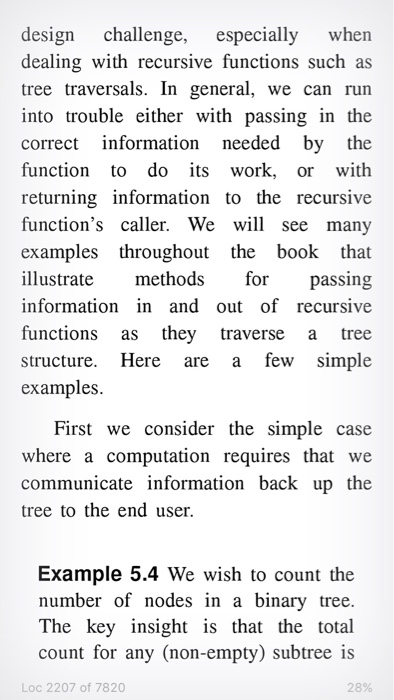 Solved 5.4 Explain why function preorder2 from Section 5.2 | Chegg.com Solved 5.4 Explain why function preorder2 from Section 5.2 | Chegg.com