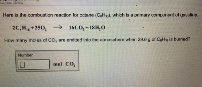 Solved aomilan learning The combustion of ethane (C2H6) | Chegg.com