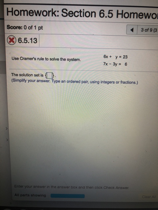Solved Homework Section 6 5 Homewo Score 0 Of 1 Pt 3 Of 9