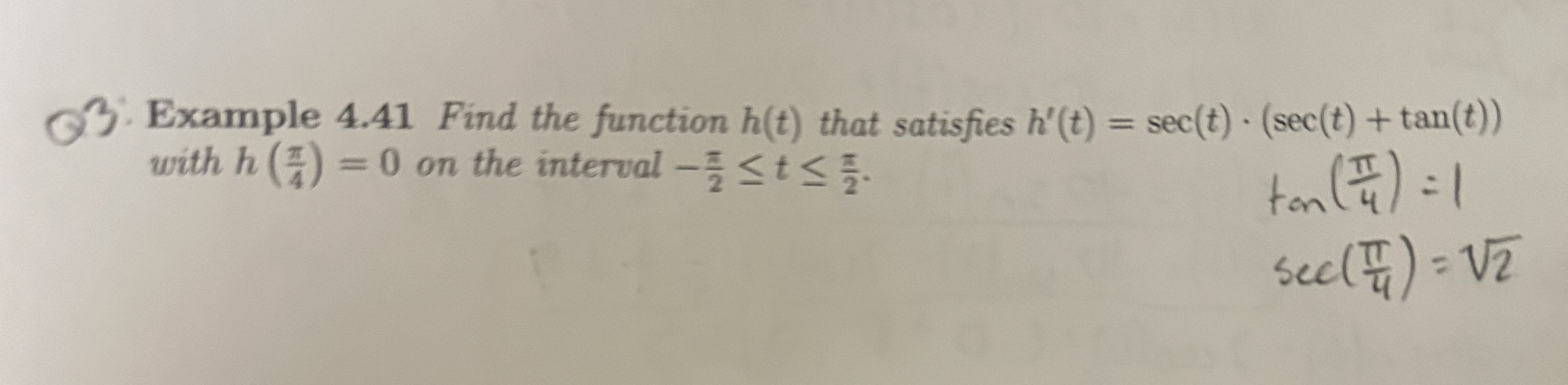 Solved Q3: Example 4.41 ﻿Find the function h(t) ﻿that | Chegg.com