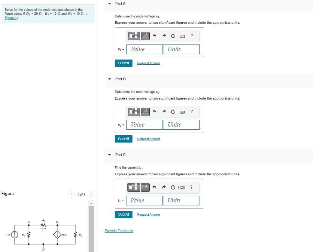 Solved Solve for the values of the node voltages shown in | Chegg.com