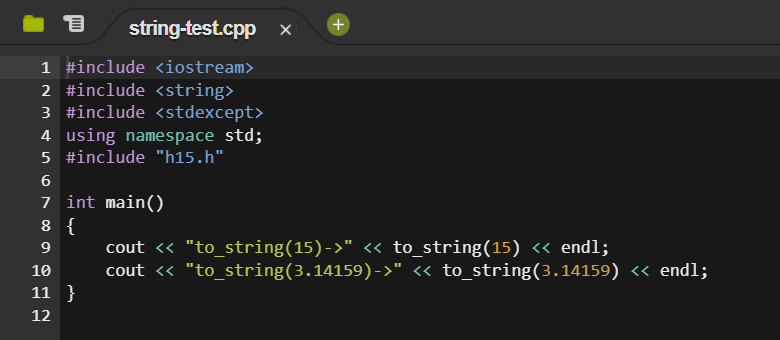 Writing to_string U sing the to_string() examples | Chegg.com