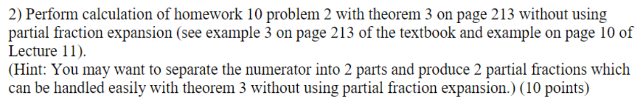 Solved 2) Perform calculation of homework 10 problem 2 with | Chegg.com