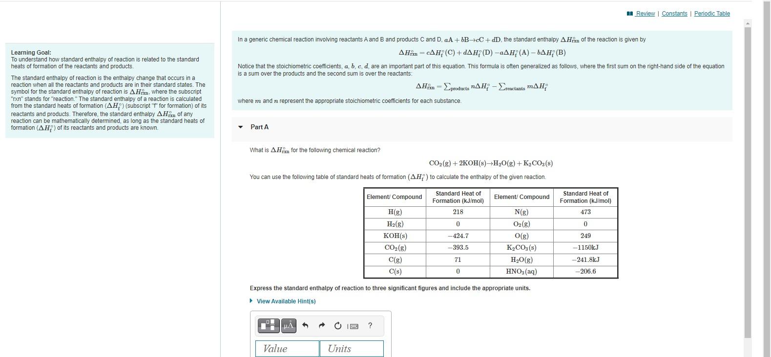 Solved In a generic chemical reaction involving reactants A | Chegg.com
