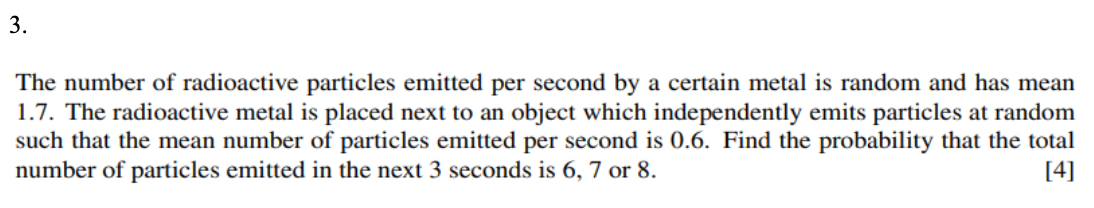 The number of radioactive particles emitted per | Chegg.com
