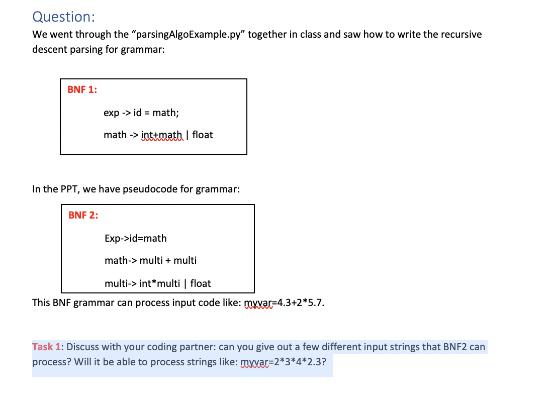 Question: We went through the "parsingAlgoExample.py" | Chegg.com