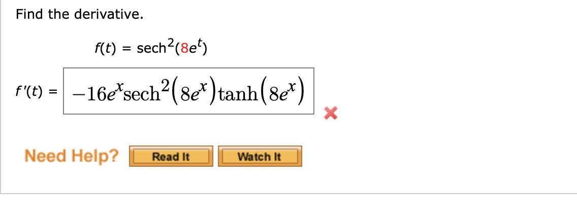 Solved Find the derivative. | Chegg.com