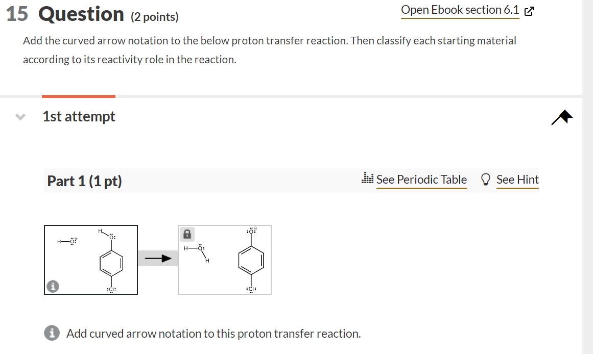 Solved 15 ﻿Question (2 ﻿points)Add the curved arrow notation | Chegg.com