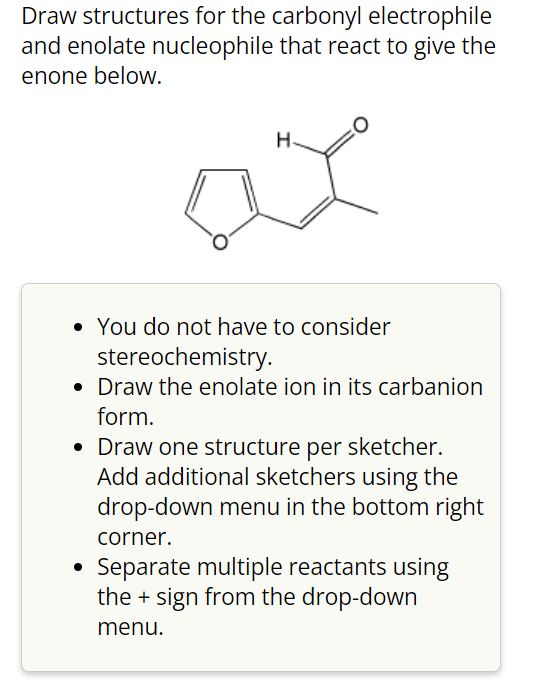 Solved Draw structures for the carbonyl electrophile and | Chegg.com