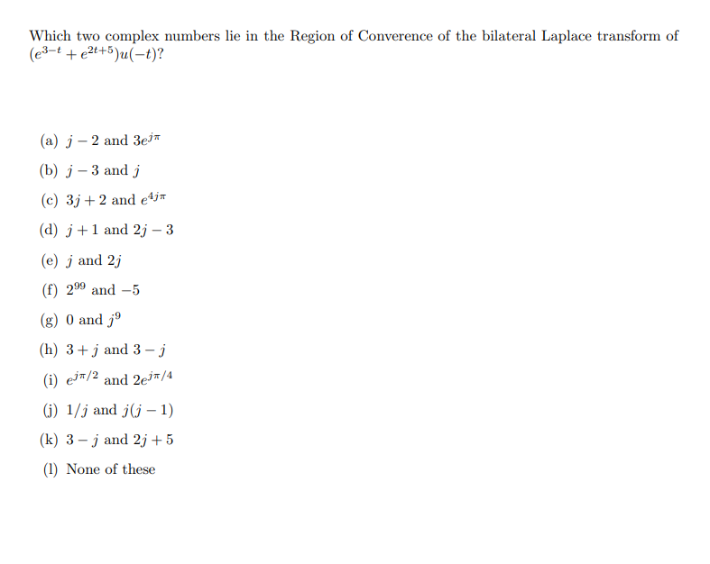 Solved Which two complex numbers lie in the Region of | Chegg.com