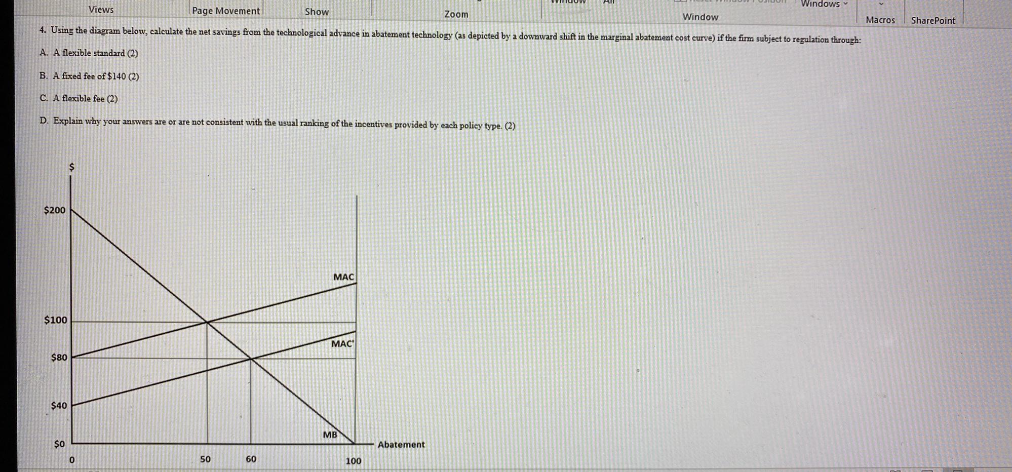 Windows Views Page Movement Show Zoom Window Macros | Chegg.com