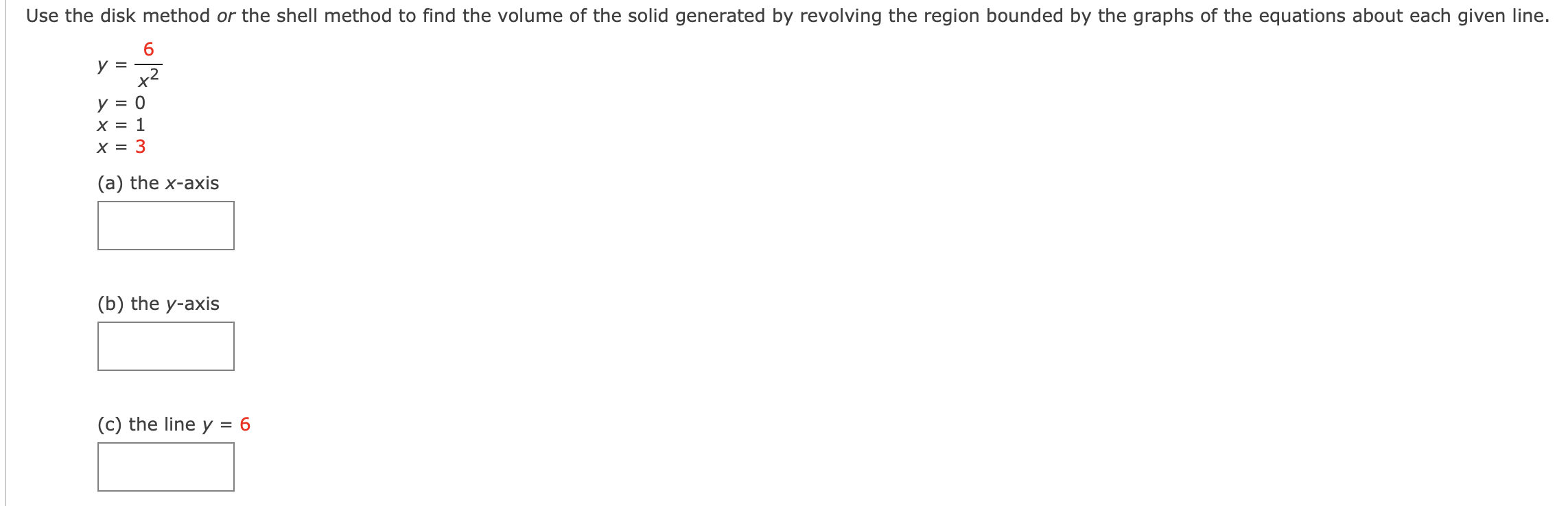 Solved Use the disk method or the shell method to find the | Chegg.com