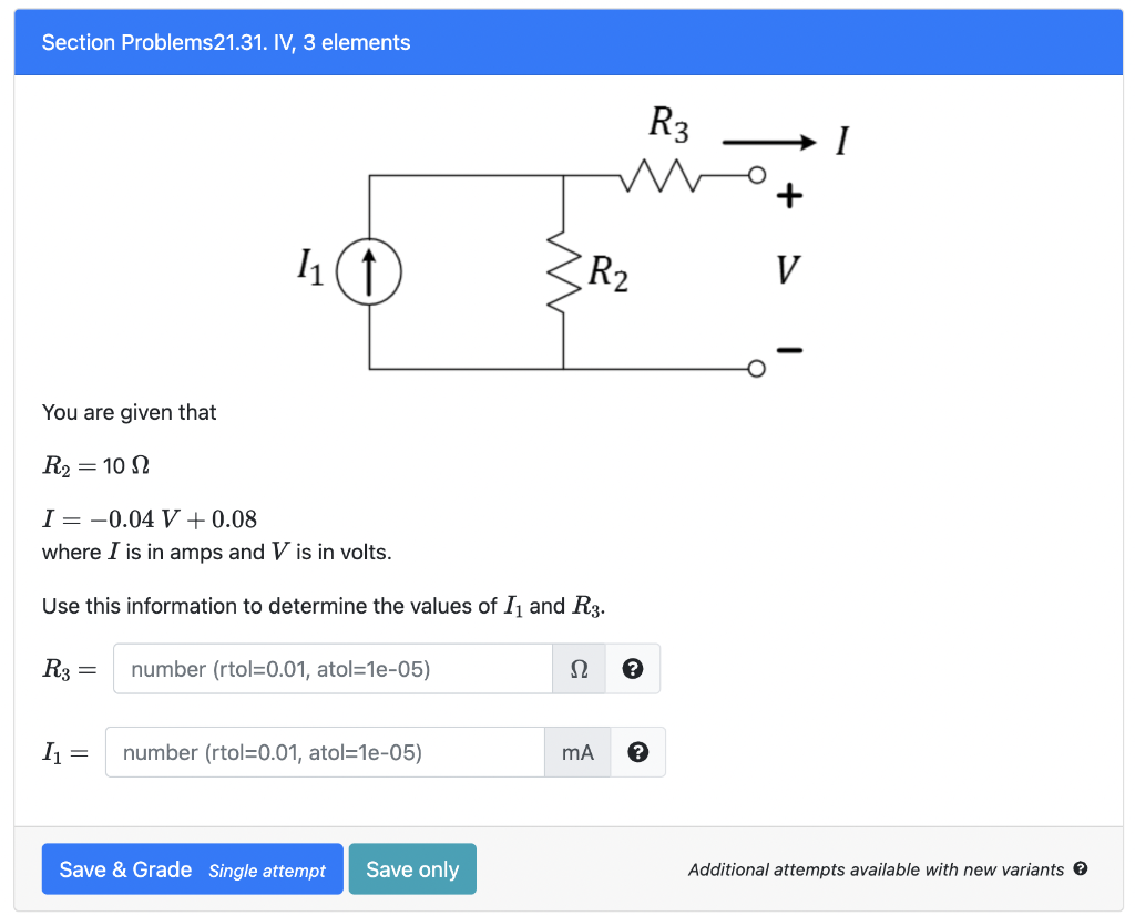 Solved Section Problems 21.31. IV, 3 elements R3 I + + 11 (1 | Chegg.com