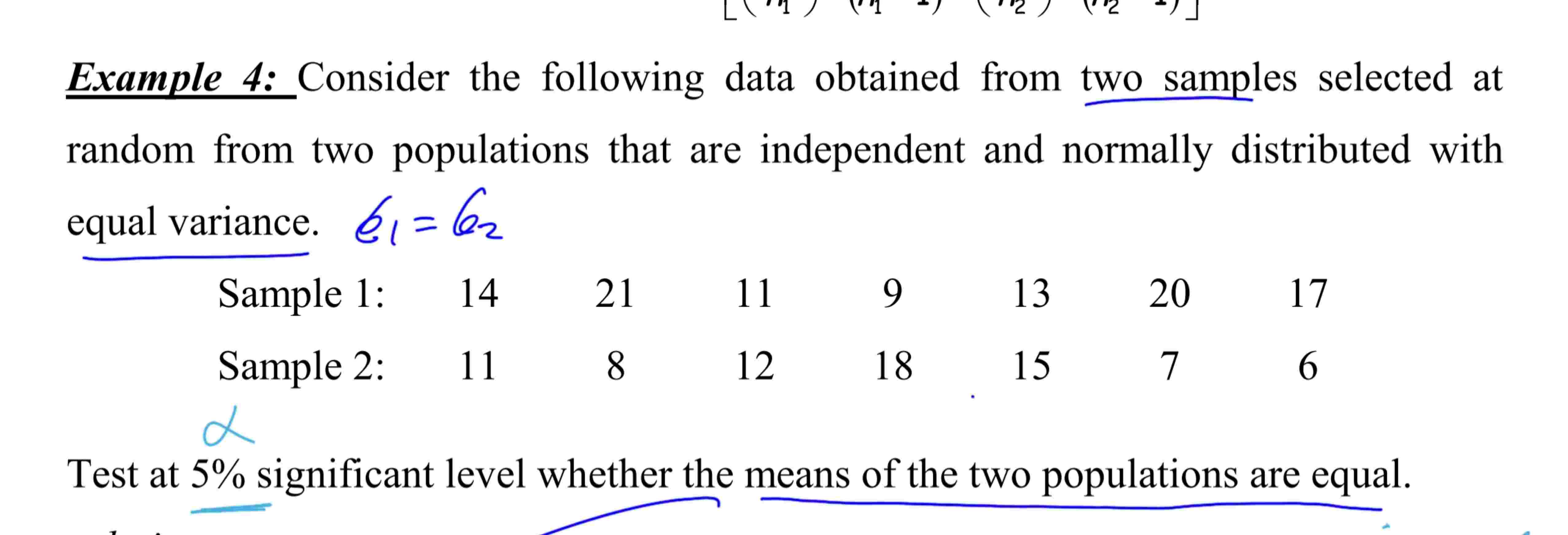 Solved Example 4: Consider the following data obtained from | Chegg.com