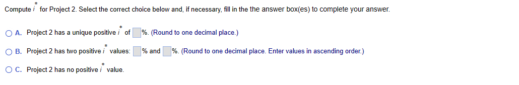 Consider the investment projects given in the table | Chegg.com