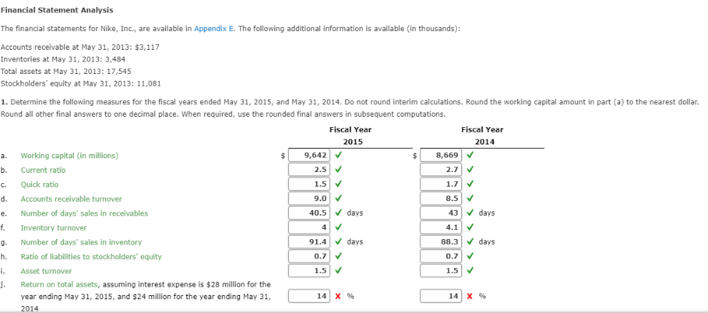 Solved The financial statements for Nike, Inc., are | Chegg.com