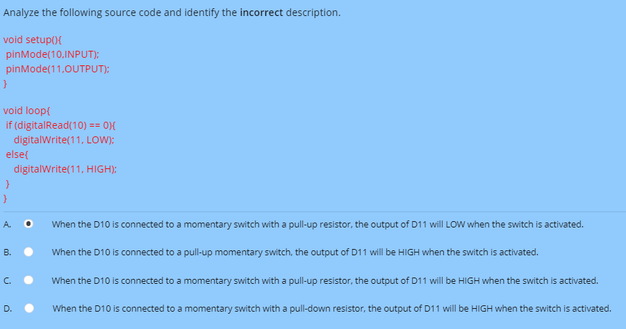 Solved Analyze the following source code and identify the | Chegg.com